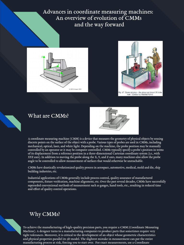 Advances in Coordinate Measuring Machines: A Comprehensive Overview of ...