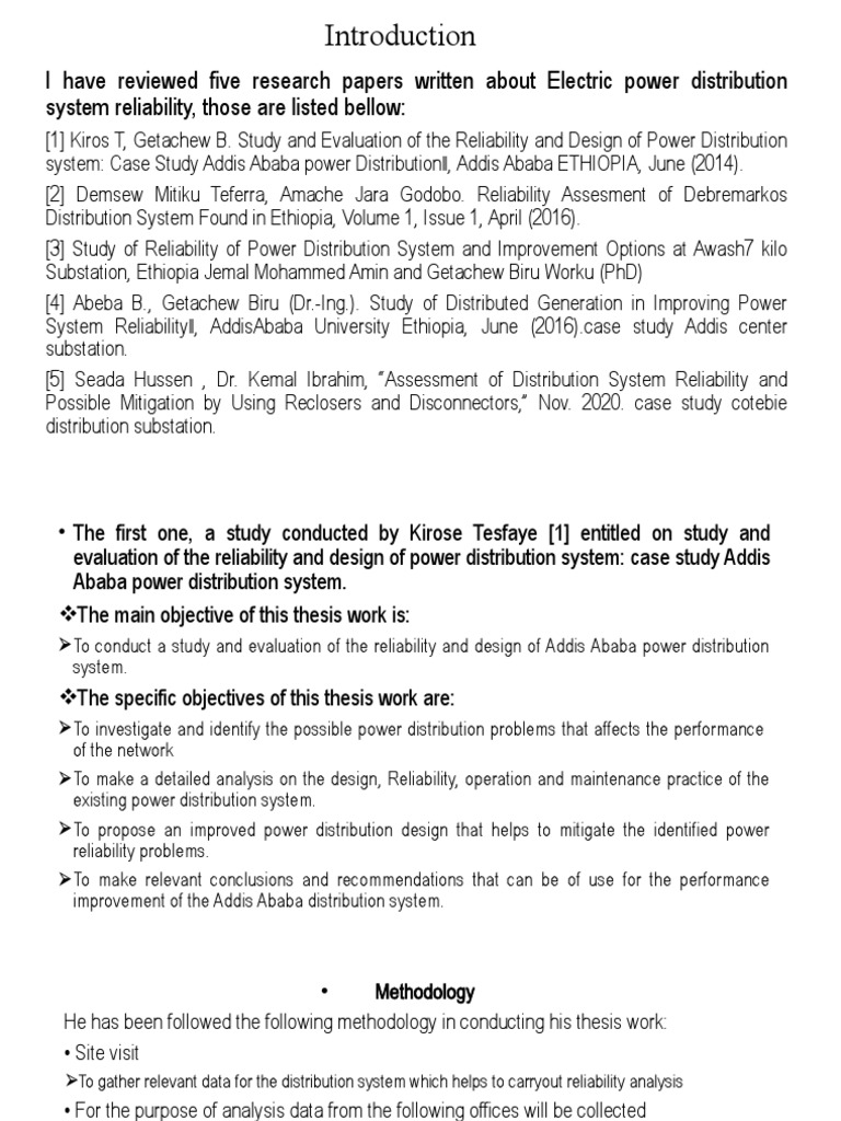 I Have Reviewed Five Research Papers Written About Electric Power ...