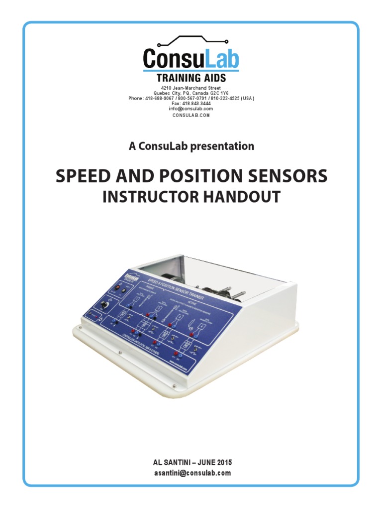 Speed and Position Sensors Handout | PDF | Voltage | Alternating Current