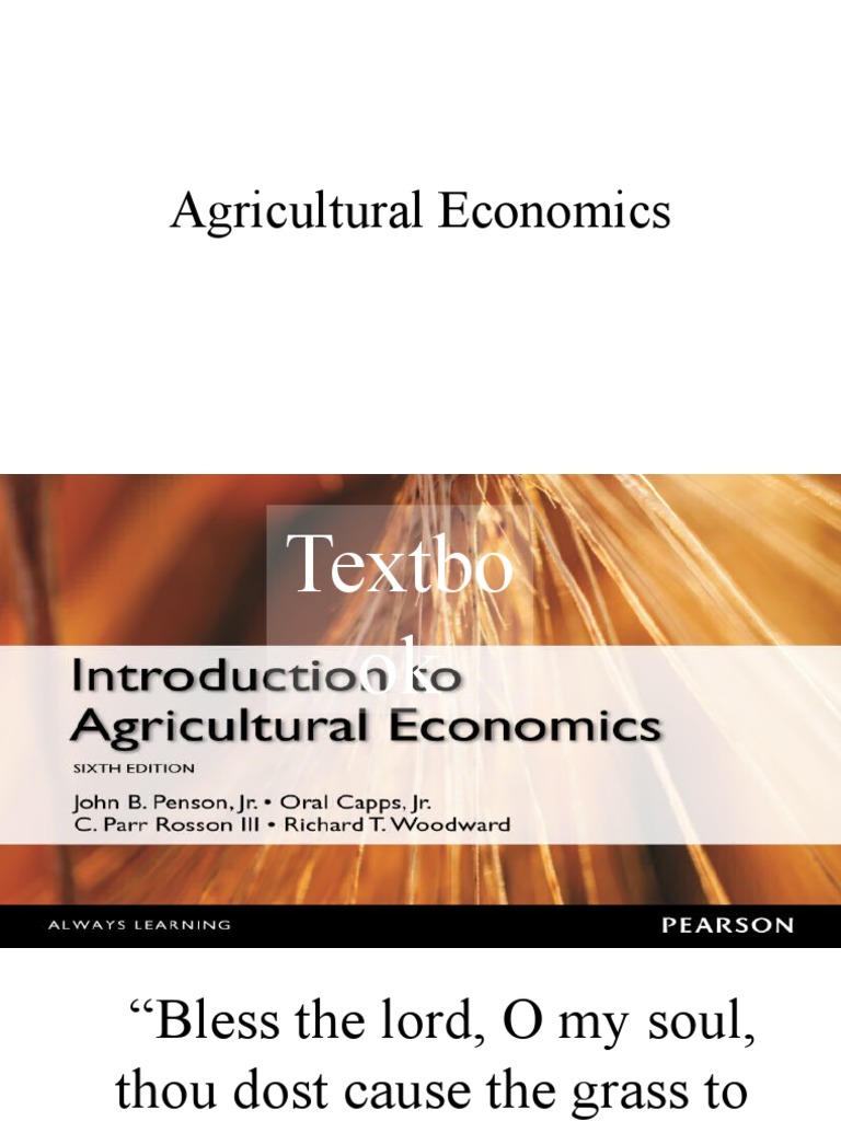 Understanding Agricultural Economics | PDF | Economics | Macroeconomics