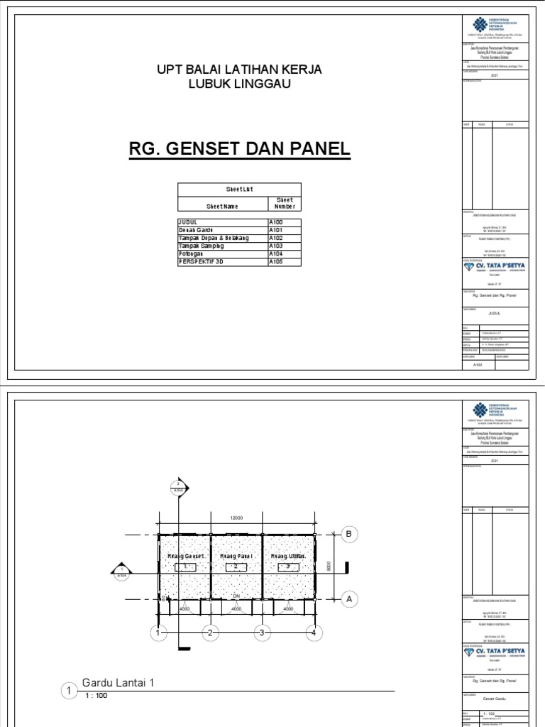 Desain Ruang Genset dan Panel | PDF