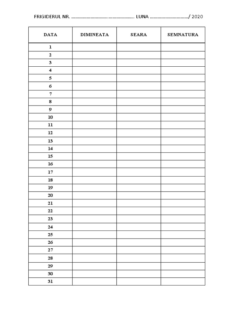 Grafic Temperatura Frigider | PDF