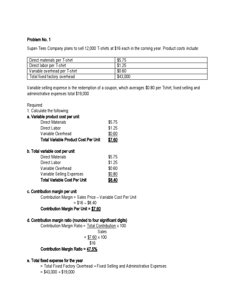 CVP Analysis | Download Free PDF | Business Process | Business Economics