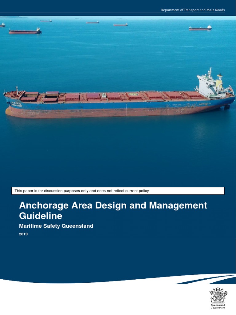Anchorage Area Design and Management Guideline | PDF | Anchor | Ships