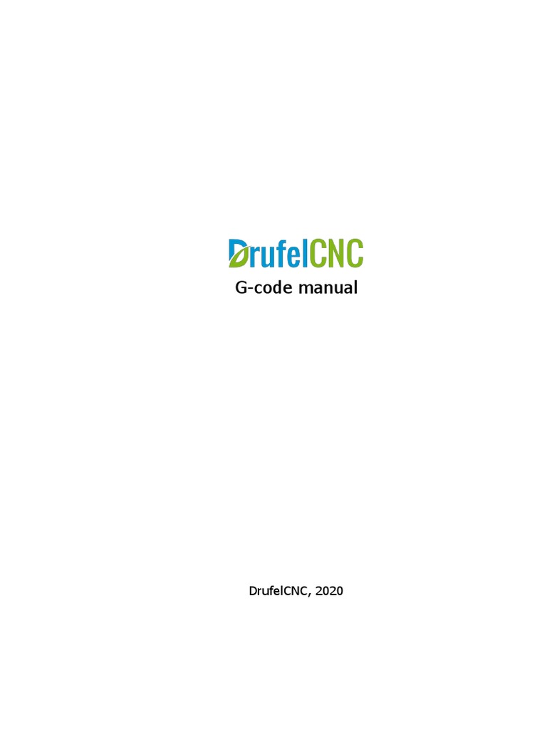 G-Code Manual: Drufelcnc, 2020 | PDF | Numerical Control | Metalworking