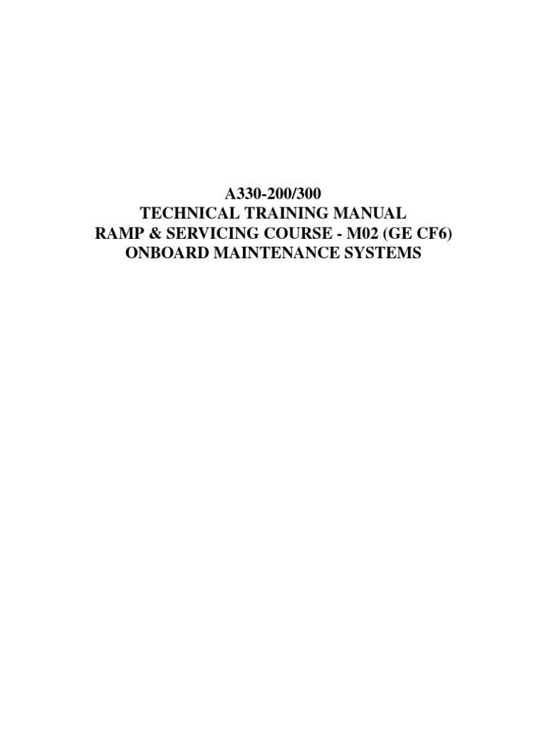A330-200/300 Onboard Maintenance Manual | PDF | Flight Recorder | Aviation