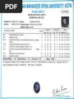 B. Com Marksheet PDF | PDF