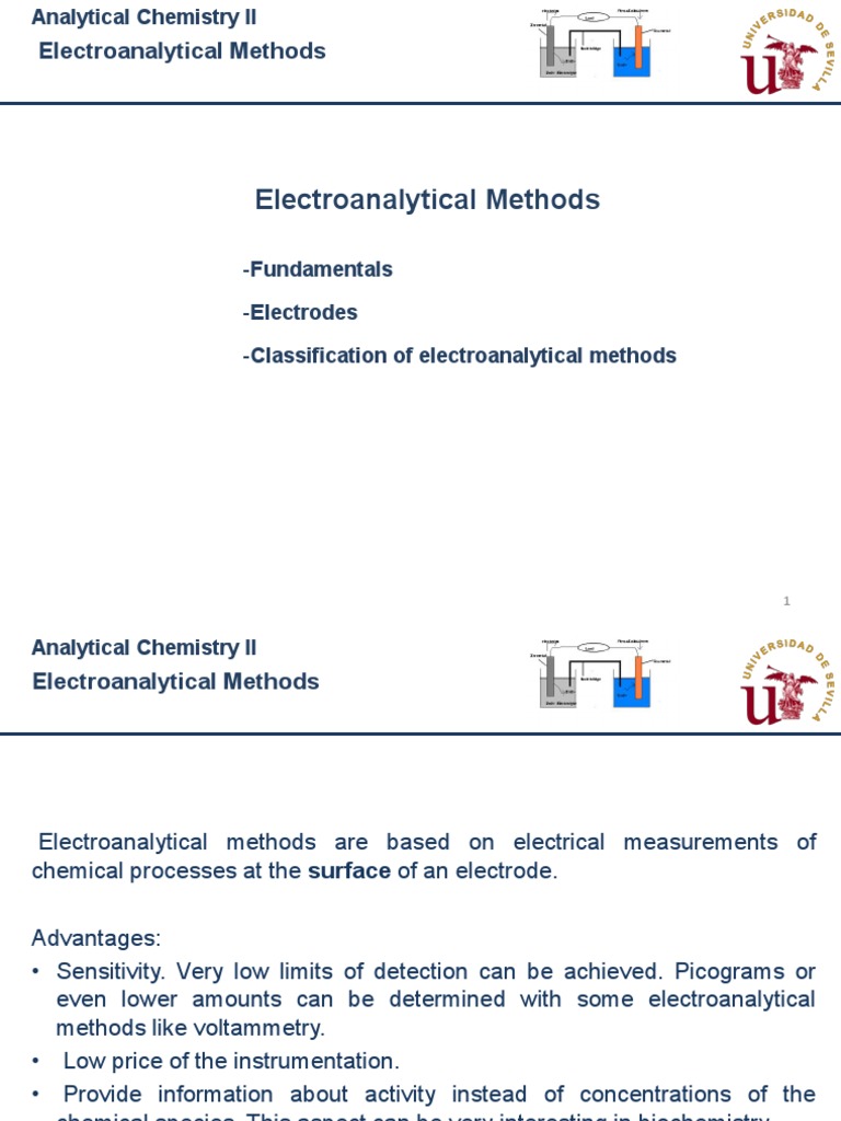 Tema 6 - Electroanalytical Methods | PDF | Redox | Diffusion