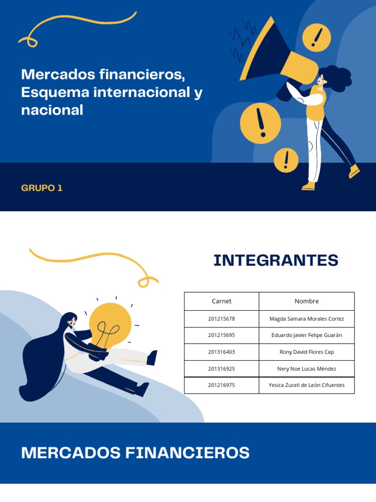 Mercados Financieros, Esquema Internacional y Nacional | PDF | Mercado ...