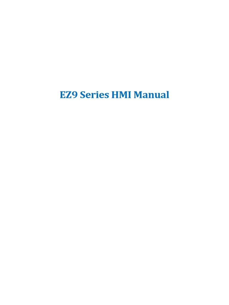 EZ9 Series HMI Manual | PDF | Electromagnetic Interference | Programmable Logic Controller