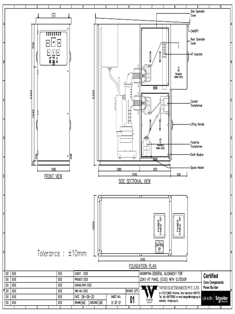 22kv HT Panel (Icog) With Outdoor | PDF