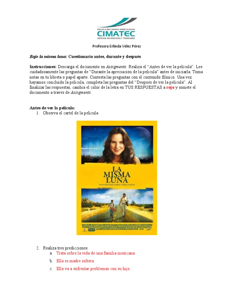 Bajo La Misma Luna | PDF | México