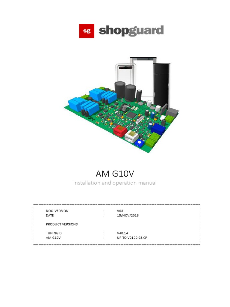 Am G10V: Installation and Operation Manual | PDF | Antenna (Radio ...