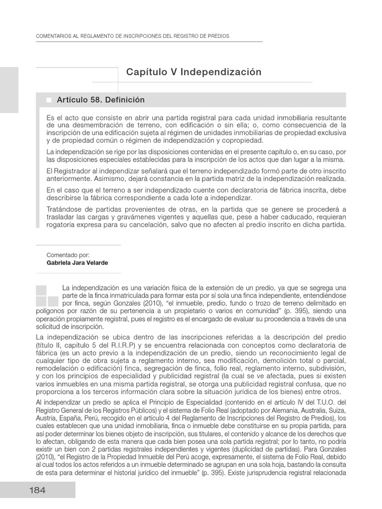 Articulo 58 | PDF | Regulación | Propiedad