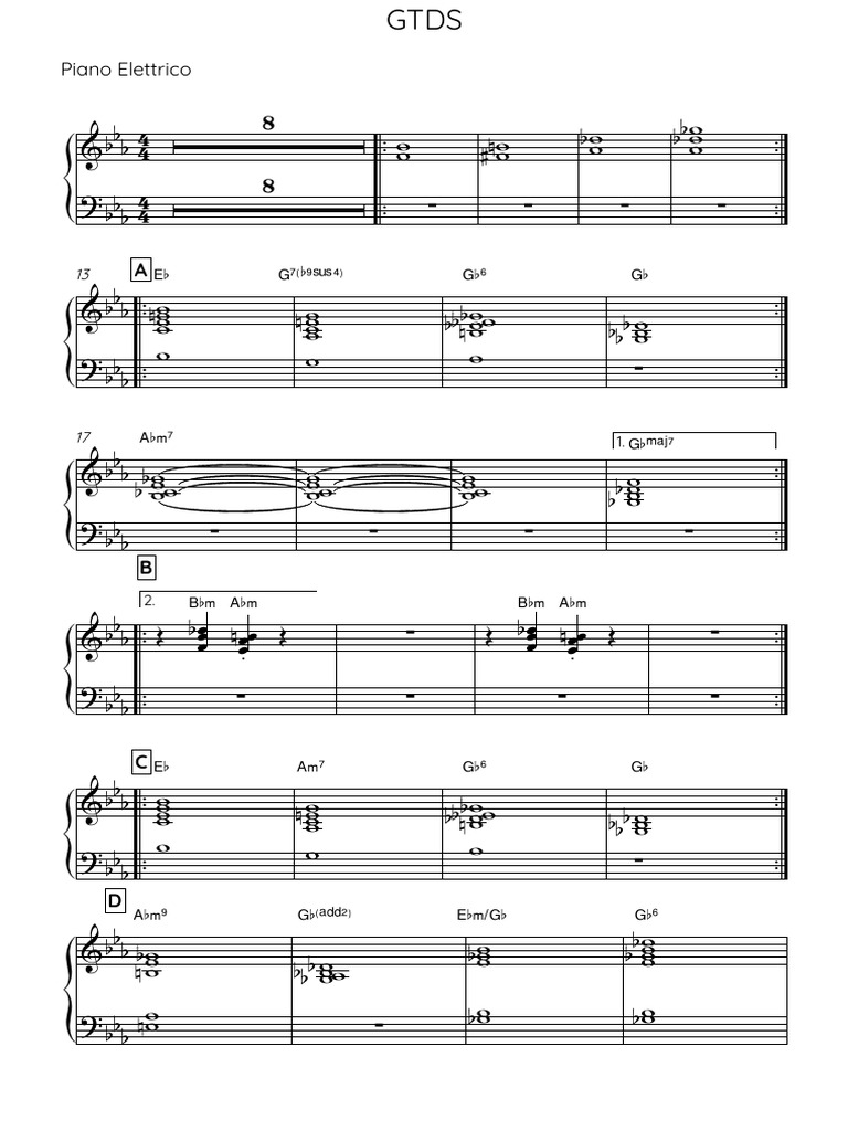 GTDS PIANO REV - Parti | PDF