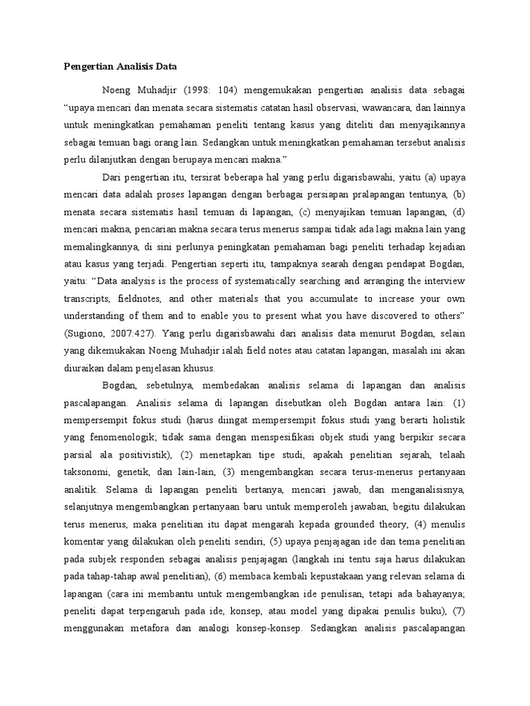 Langkah-Langkah Analisis Data Kualitatif Selama Pengumpulan Data | PDF