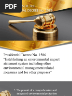 PD 1586 - Philippine Impact Statement System | PDF | Environmental ...