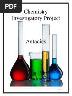 Antacids Investigatory Project of Class 12 | PDF | Materials | Chemical ...