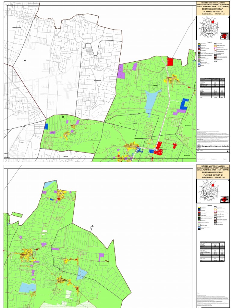 Existing Land Use Map Planning Distr Ict:21 | PDF