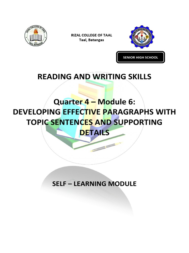 Lesson 6 Developing Effective Paragraphs | PDF | Paragraph | Essays