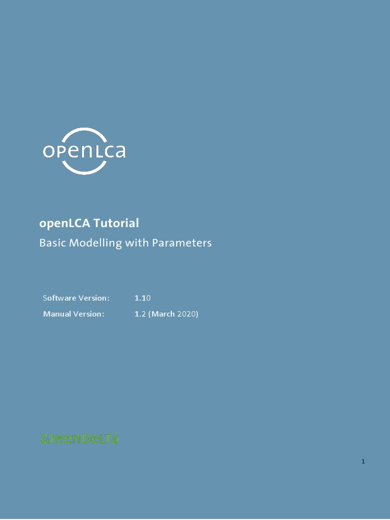 Tutorial Open LCA | PDF | Life Cycle Assessment | Parameter (Computer Programming)