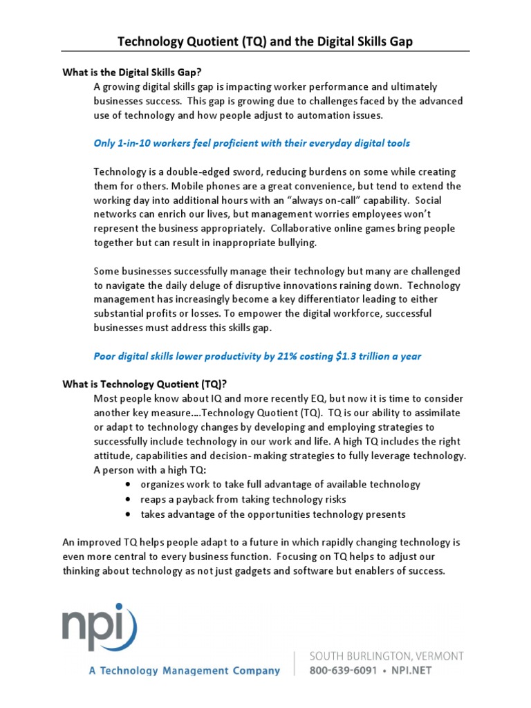 John Burton Technology Quotient Session Summary-Final | PDF | Databases ...