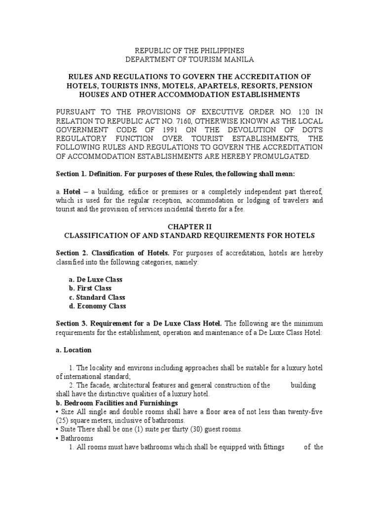 Hotel Standards | PDF | Hotel | Bathroom