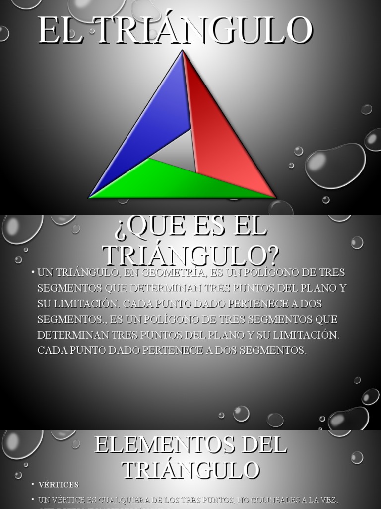 El Triangulo | PDF | Triángulo | Matemática Elemental
