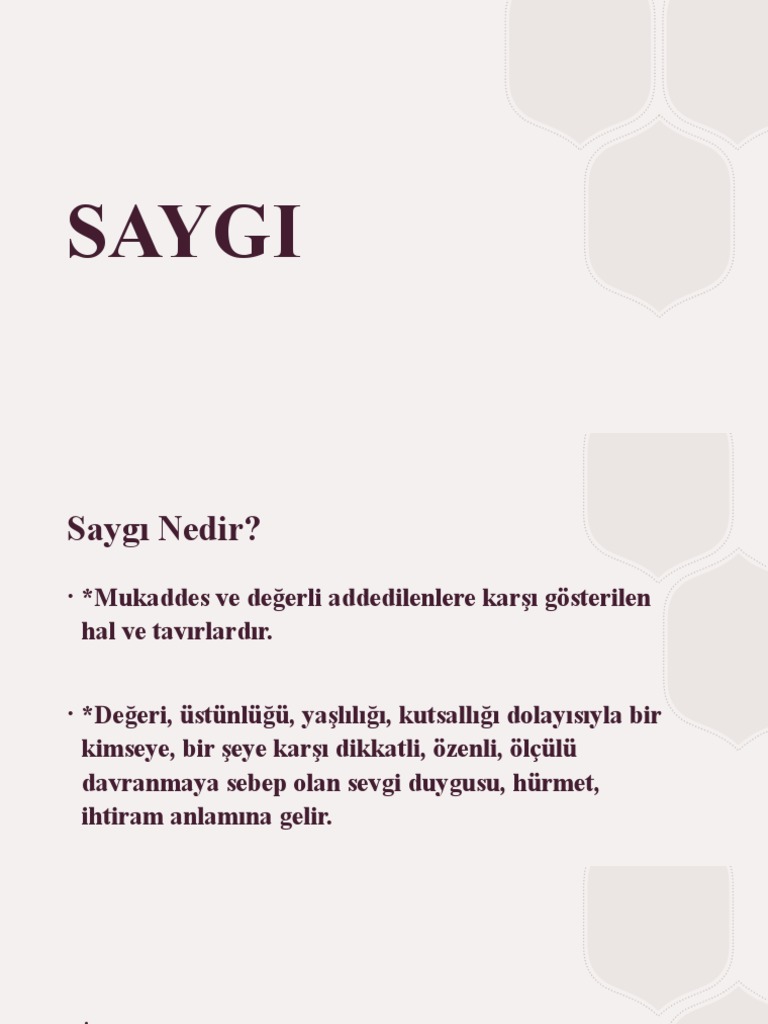 SAYGI | PDF