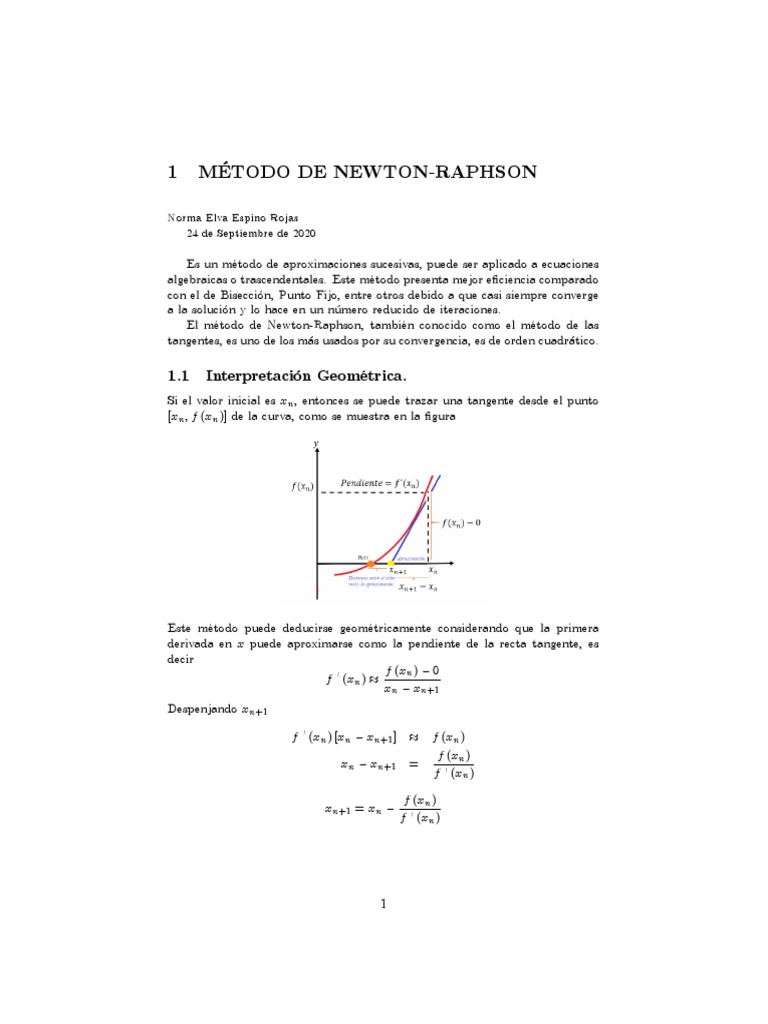 Newton Raphson | PDF | Matemáticas De La Computación | Matemáticas ...