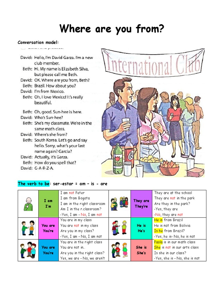 Where Are You From?: Conversation Model | PDF | Linguistics | Human ...