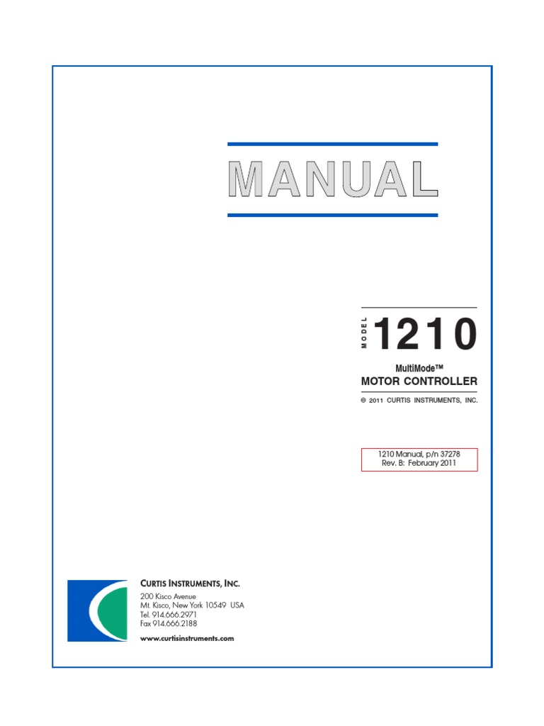 1210 Manual en | PDF | Electric Motor | Electrical Connector