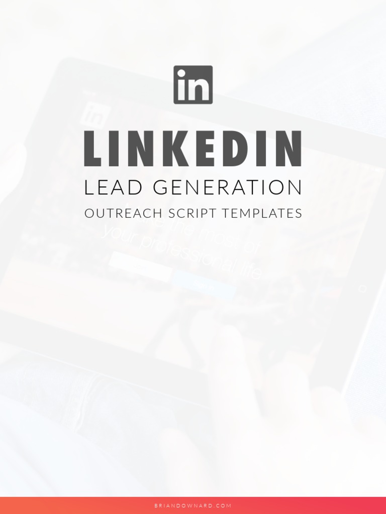 LinkedIn Lead Generation Scripts | PDF | Linked In | Facebook