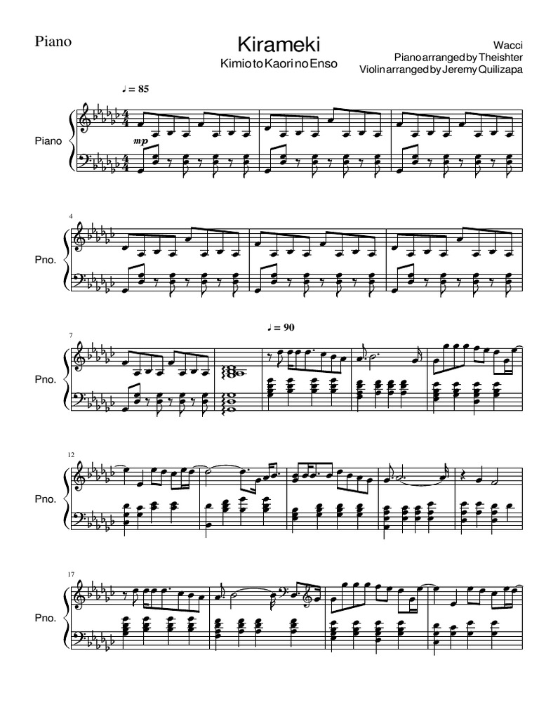Kirameki: Piano | PDF