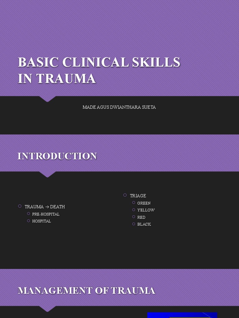 Basic Clinical Skills | PDF | Major Trauma | Shock (Circulatory)