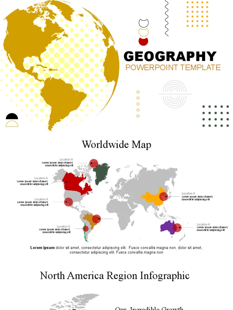 Geography Maps Powerpoint Templates | PDF | Communication Design