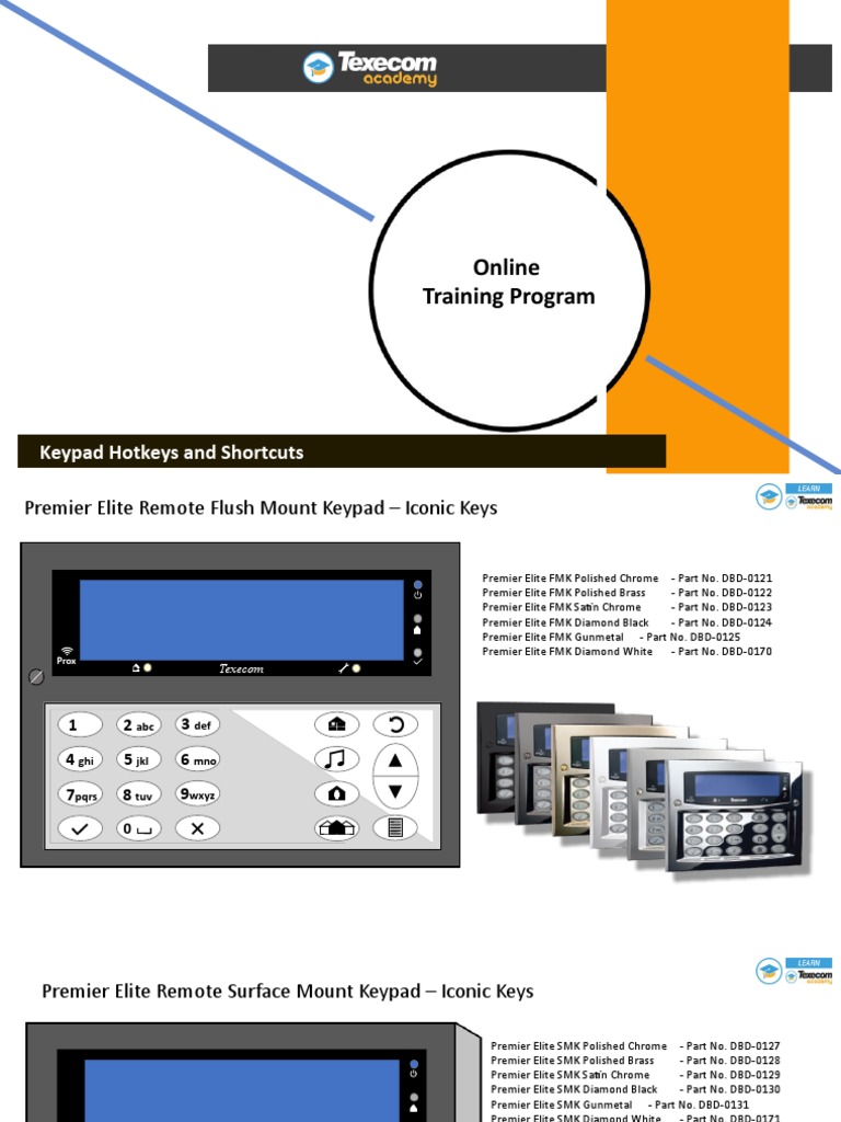 Online Training Program: Keypad Hotkeys and Shortcuts | PDF | Computer ...
