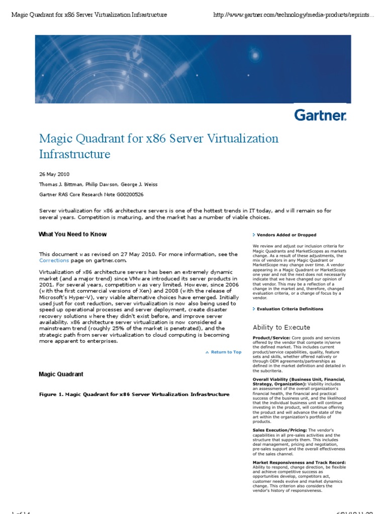 Magic Quadrant For X86 Server Virtualization Infrastructure Pdf 0633