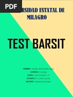 Ficha Técnica Barsit | PDF | Prueba (evaluación) | Memoria
