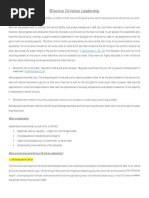 Lead Like Jesus | PDF | Humility | Leadership
