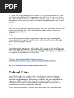 Accenture Code of Ethics Summary | PDF | Business Ethics | Decision Making