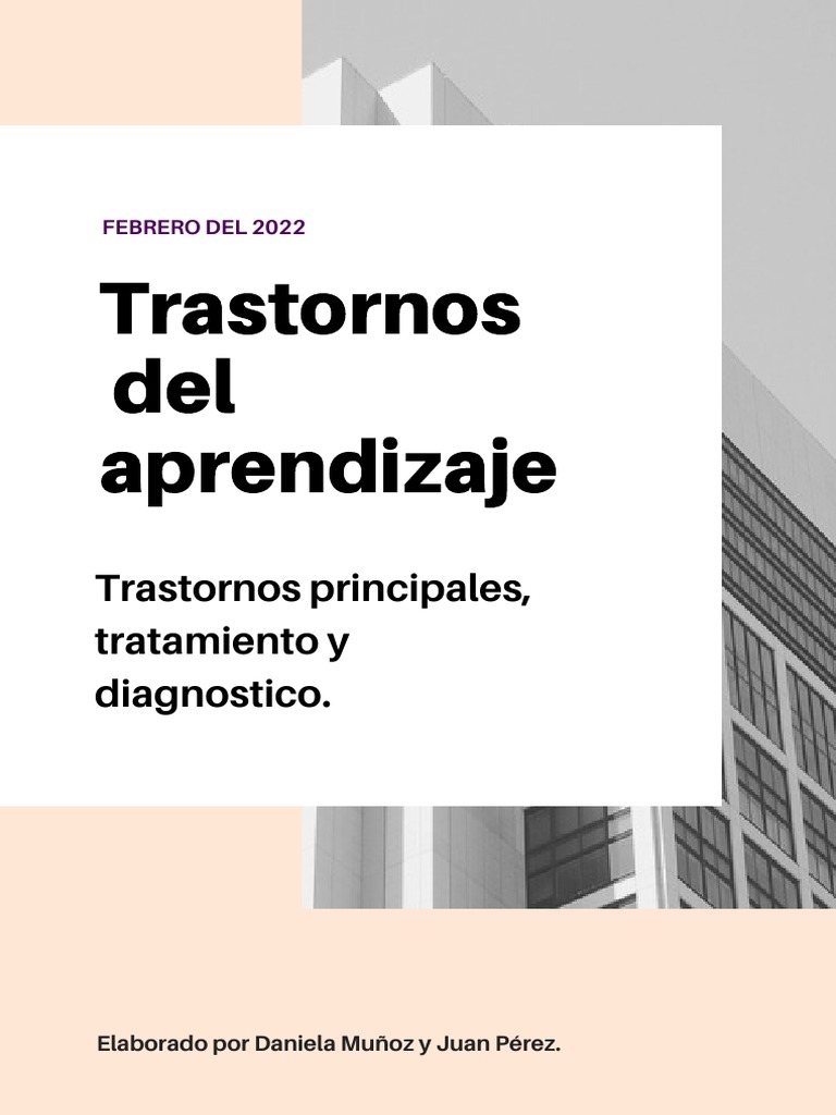 Guia Trastornos Del Aprendizaje | PDF | Aprendizaje | Desorden ...