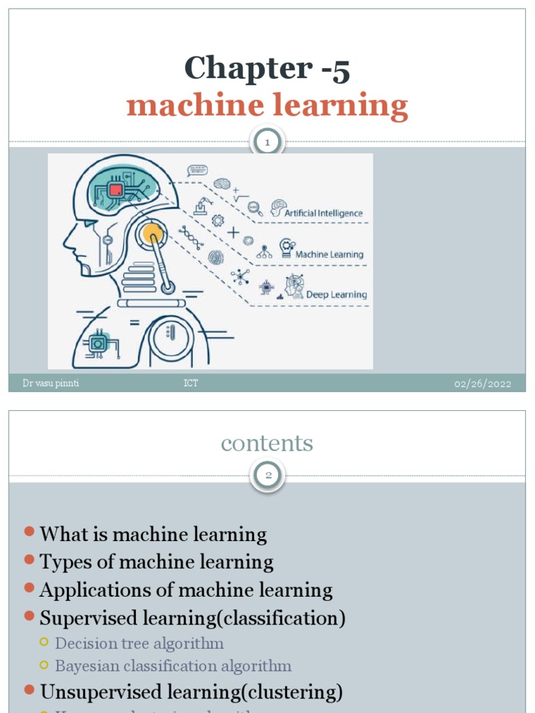 Chapter - 5 Machine Learning | PDF | Machine Learning | Cluster Analysis
