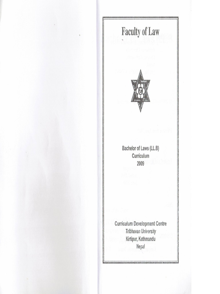 LLB First Year Curriculum | PDF