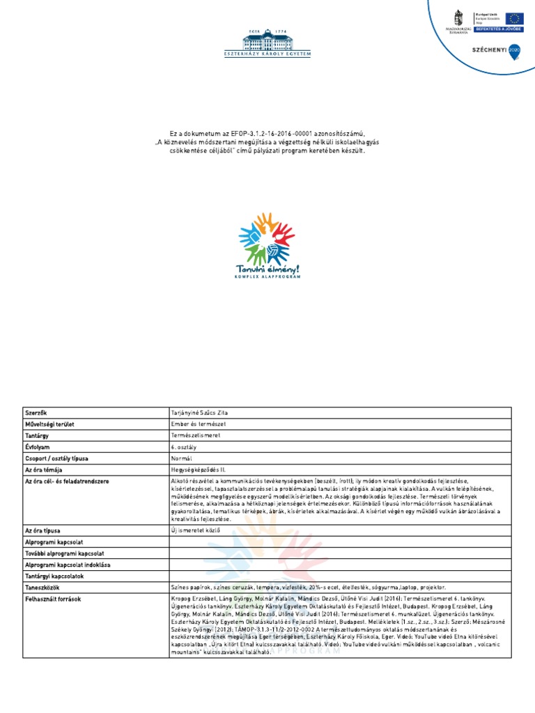 Hegységképződés 2. - DFHT 6. Osztály | PDF