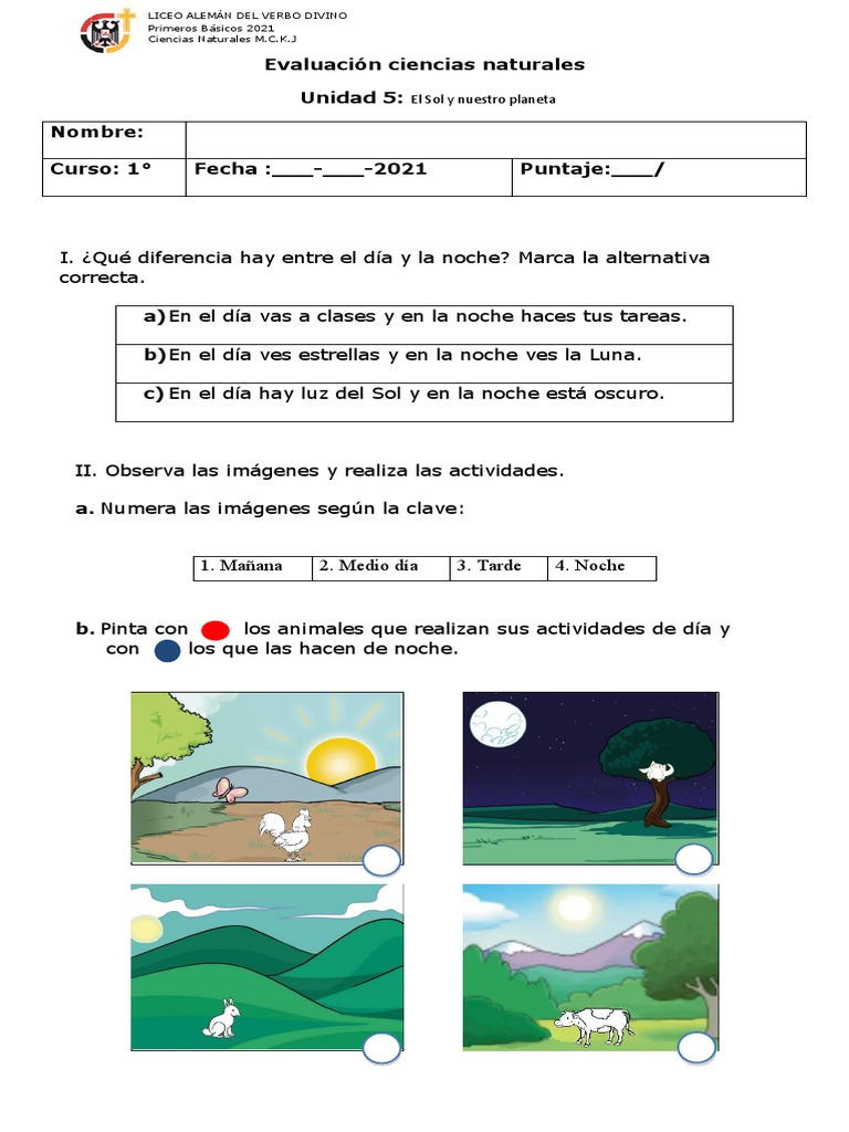Evaluacion U5 | PDF | Temporada de primavera) | Fenómenos de la tierra