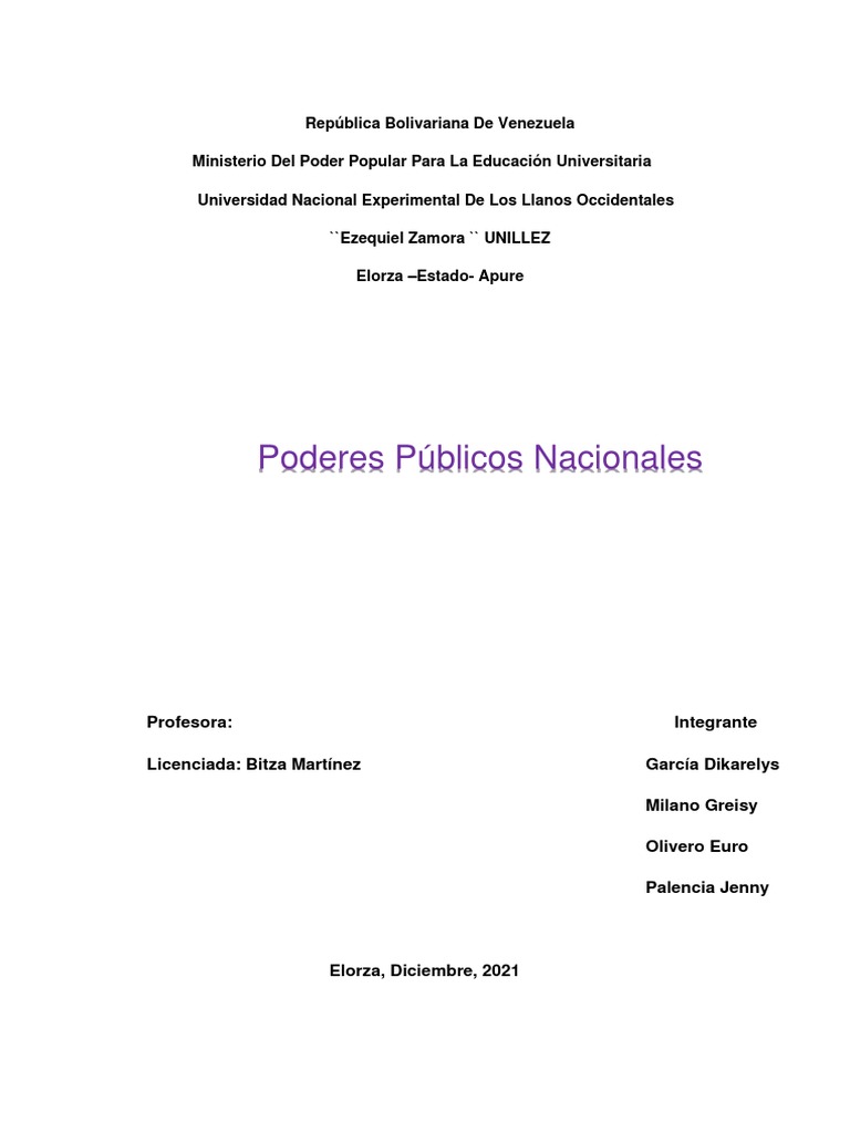 Bitza Poderes | PDF | Sentencia (ley) | Separación de poderes