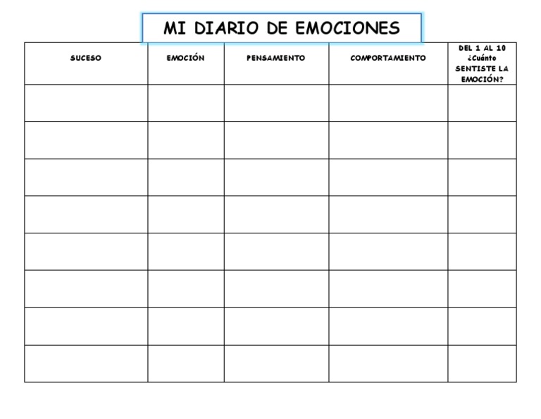 Mi Diario de Emociones | PDF