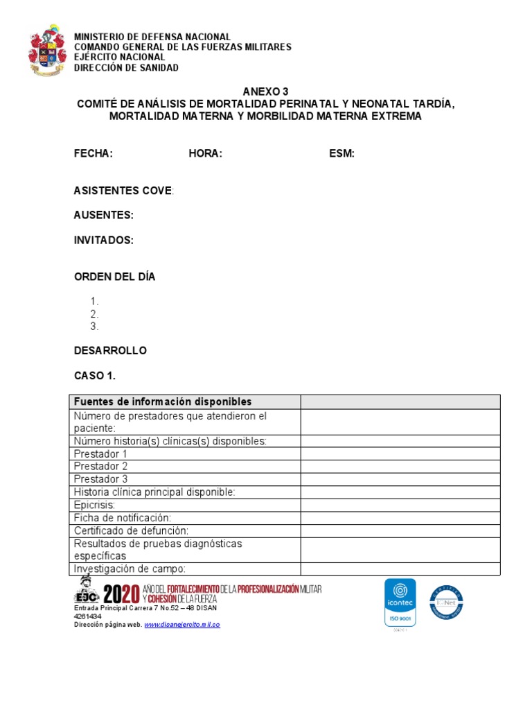 Anexo 2. FORMATO COVE | PDF | Diagnostico medico | Salud pública