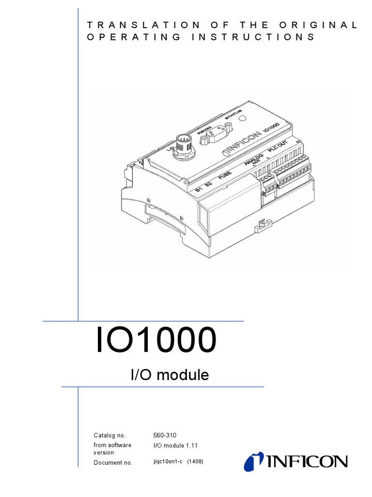Type Designation: Product Description I/O Module | Download Free PDF ...